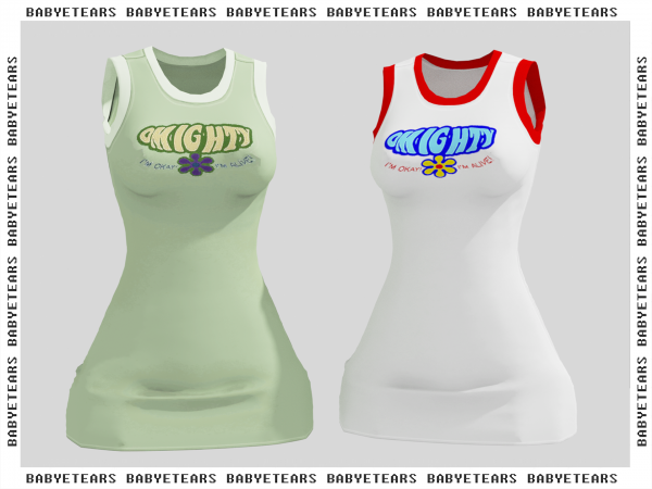 Женская футболка omighty - загрузить для Симс 4