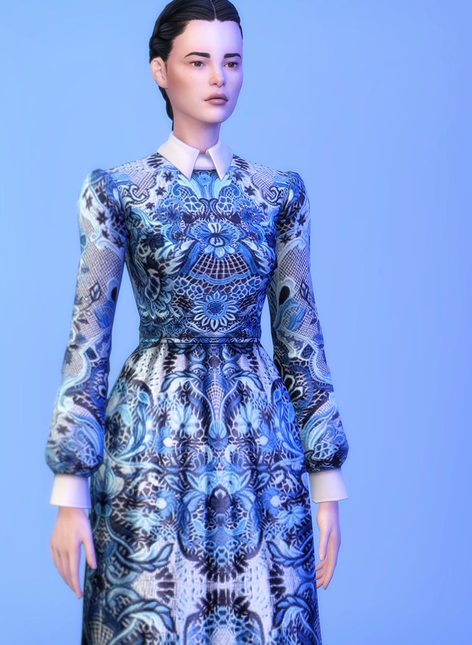 Cет женских платьев Bluelish Gown I & II - загрузить для Симс 4