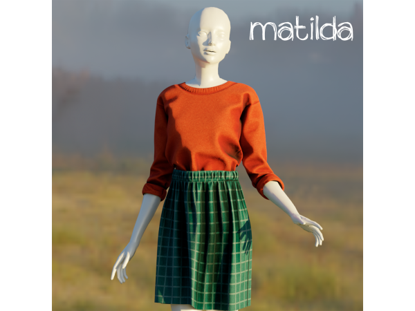 Женский образ matilda - загрузить для Симс 4
