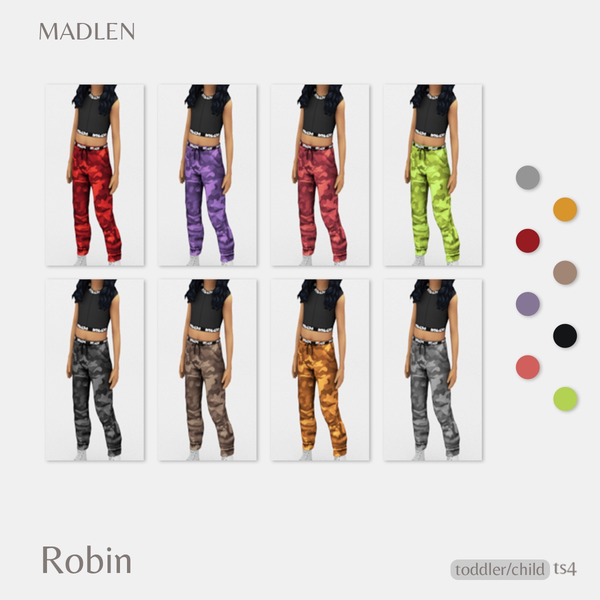 Детский наряд Robin - загрузить для Симс 4