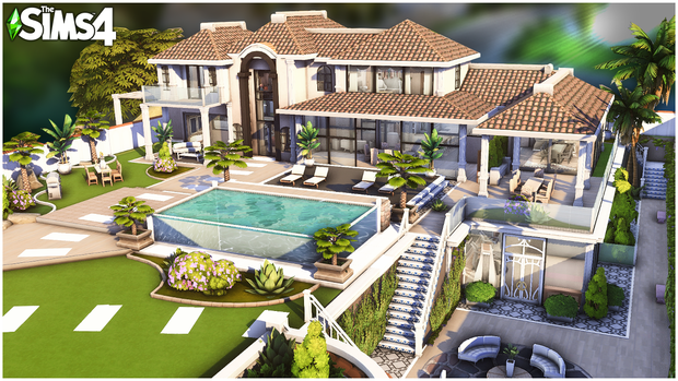 Walkout Basement Mansion - загрузить для Симс 4