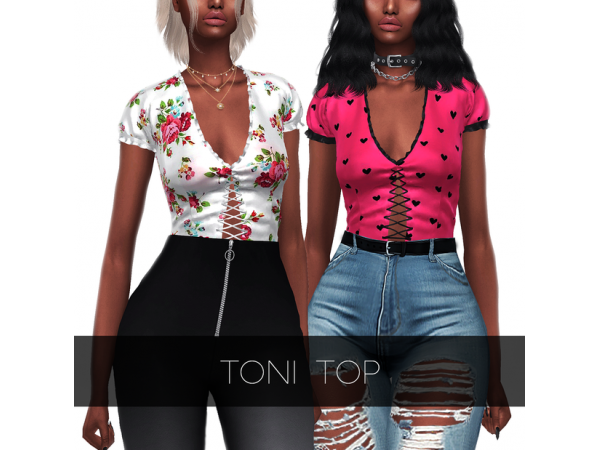 Топ toni - загрузить для Симс 4