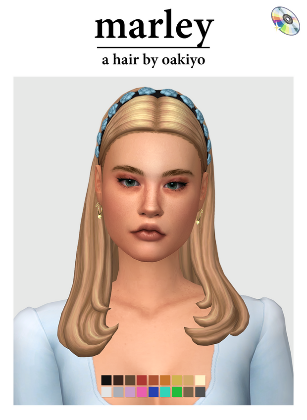 Прическа Marley - загрузить для Симс 4