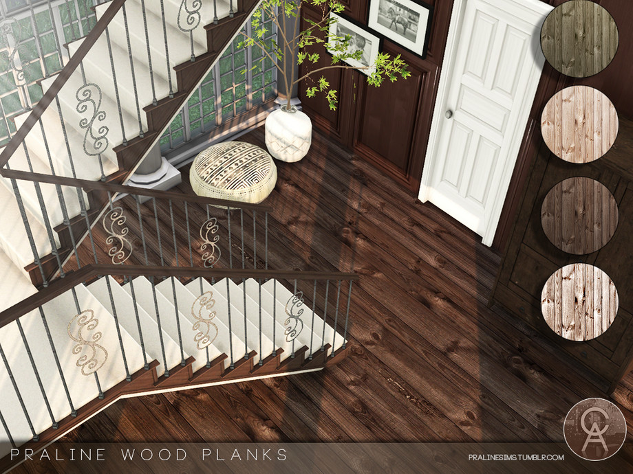 Полы Praline Wood Planks - загрузить для Симс 4