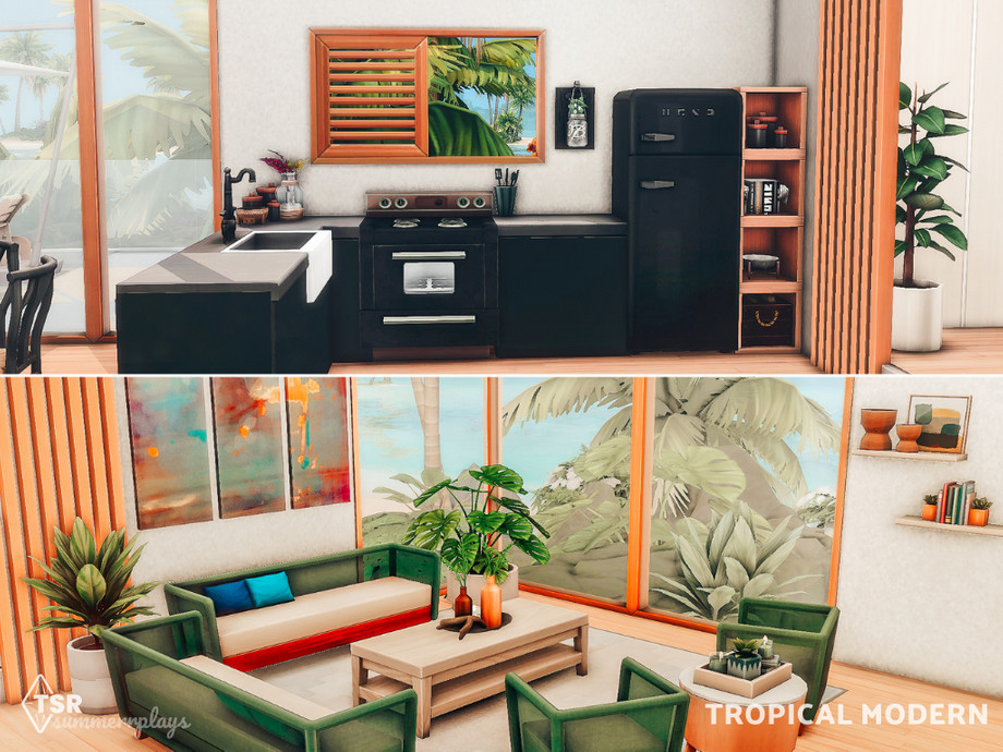 Tropical Modern - загрузить для Симс 4