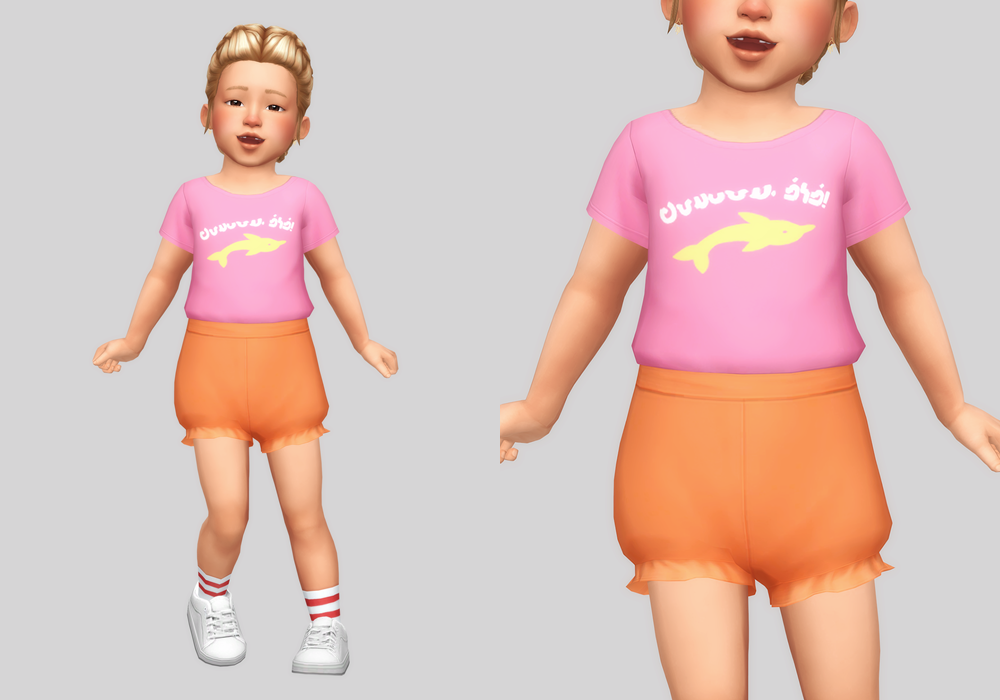 Наряд crayon - загрузить для Симс 4