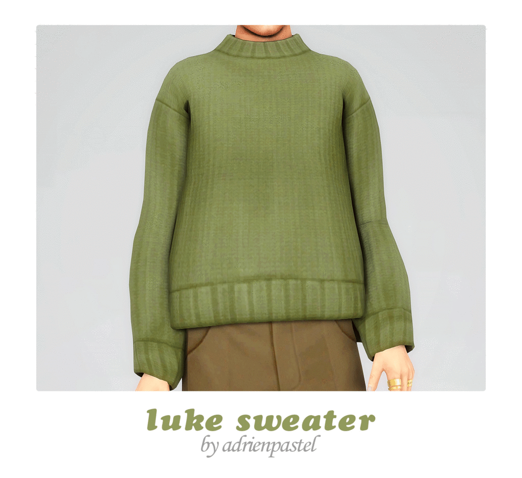 Luke Sweater - загрузить для Симс 4