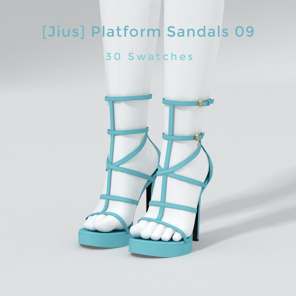 Platform Sandals 09 - загрузить для Симс 4