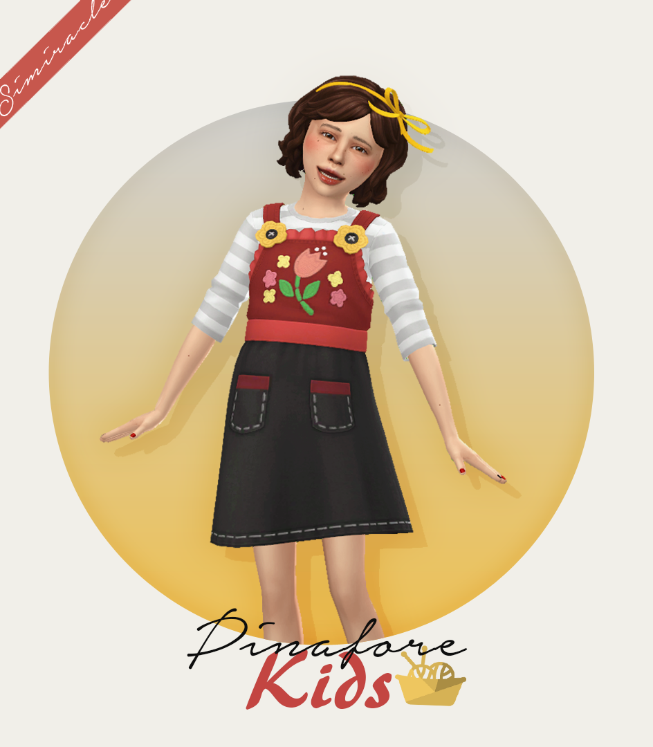 Pinafore outfit - загрузить для Симс 4