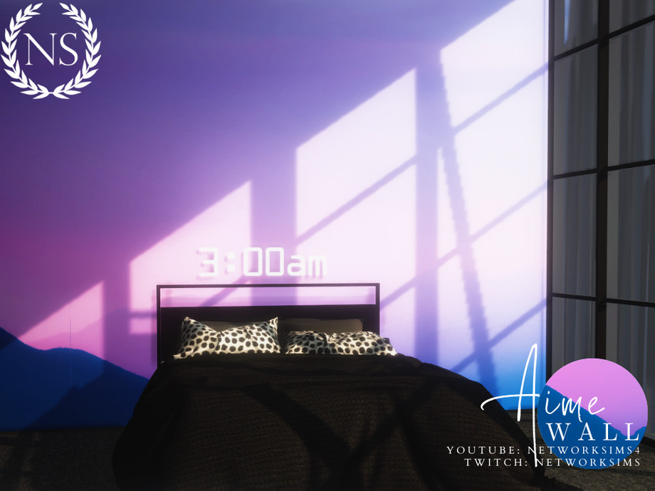 Aime Wall Mural - загрузить для Симс 4