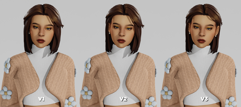 Eliza Hair - загрузить для Симс 4