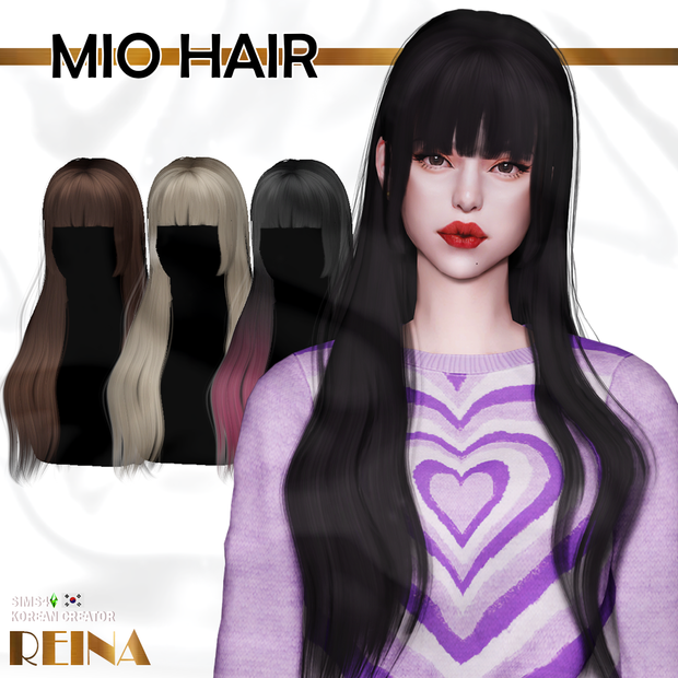 MIO HAIR - загрузить для Симс 4