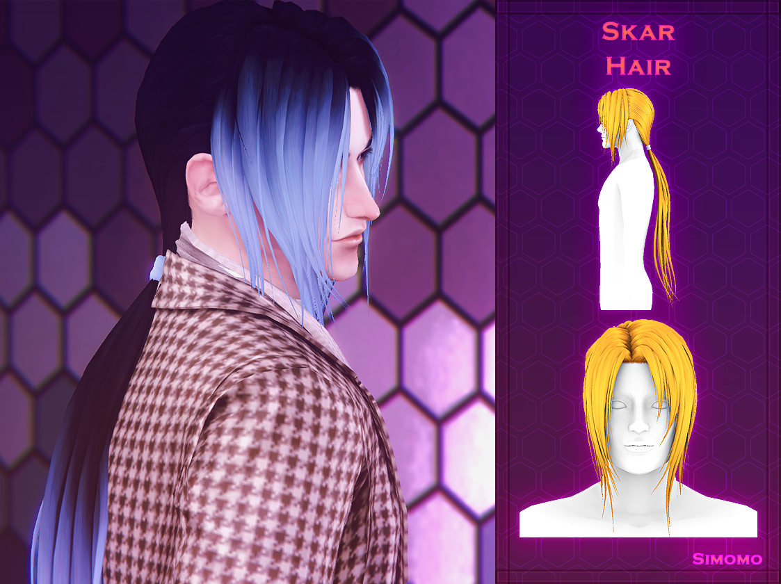 Прическа Skar - загрузить для Симс 4