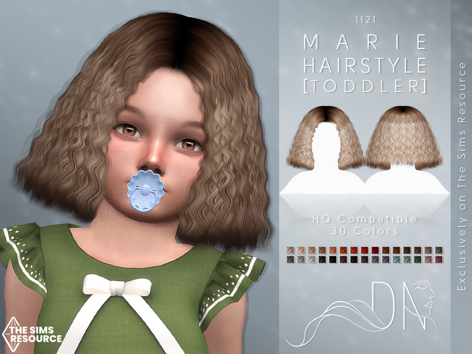 Marie Hairstyle [Toddler] - загрузить для Симс 4