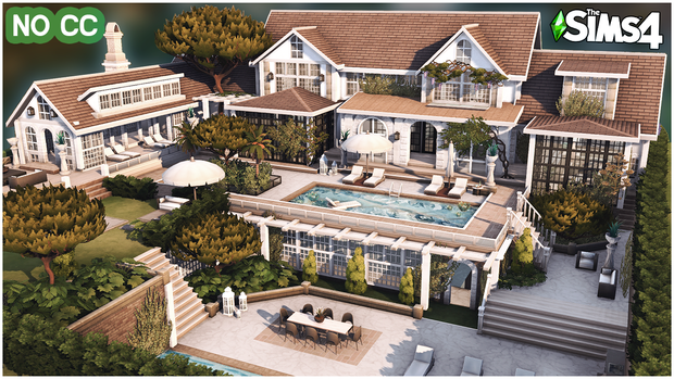 Split Level Mansion - загрузить для Симс 4