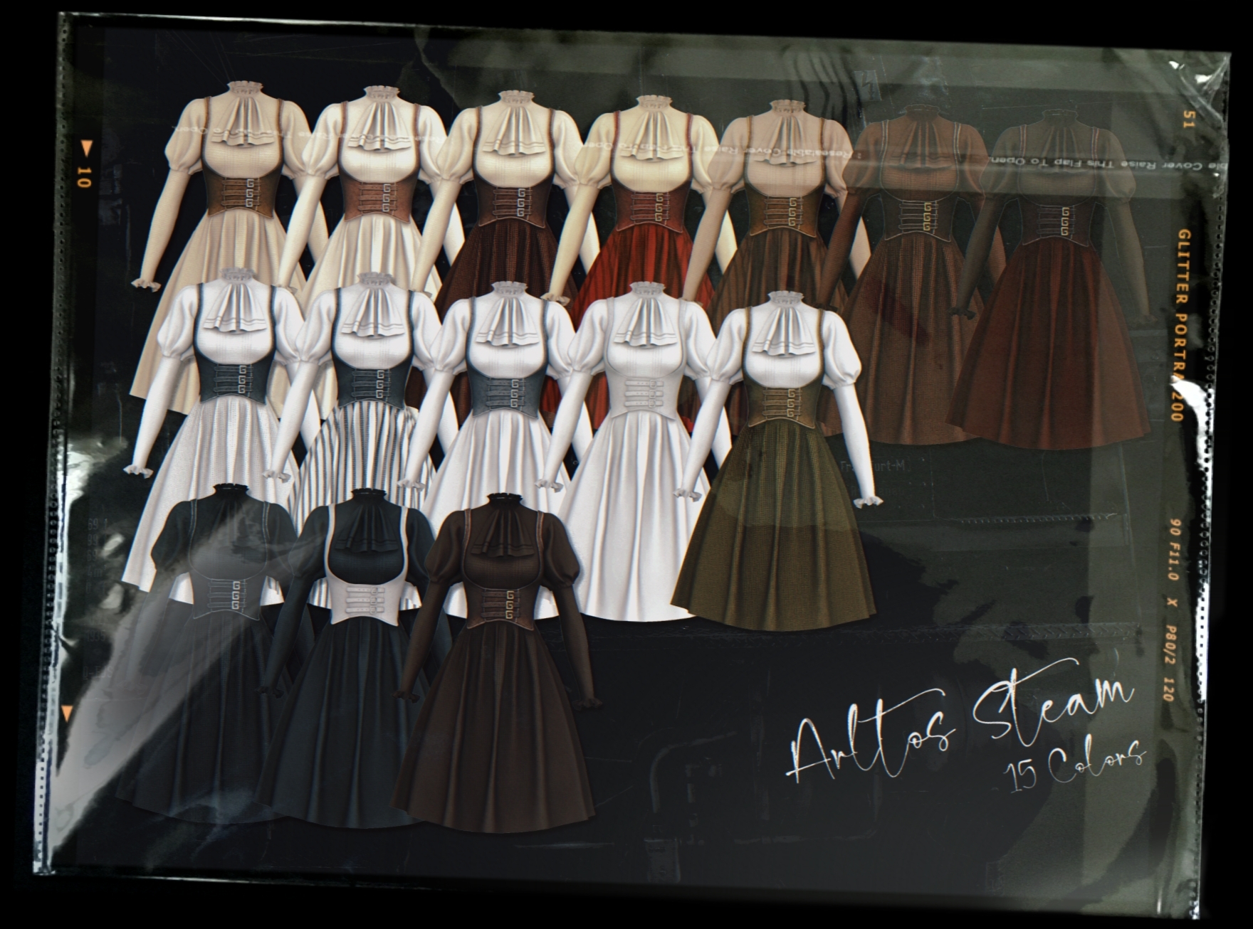 Steam dress - загрузить для Симс 4