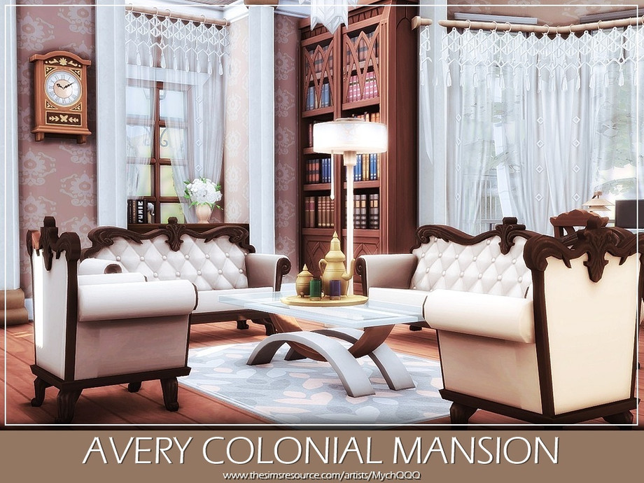 Avery Colonial Mansion - загрузить для Симс 4
