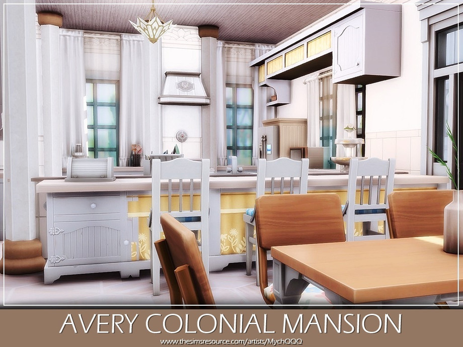 Avery Colonial Mansion - загрузить для Симс 4