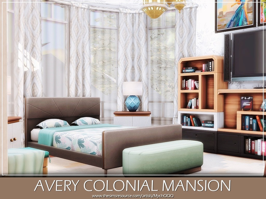 Avery Colonial Mansion - загрузить для Симс 4