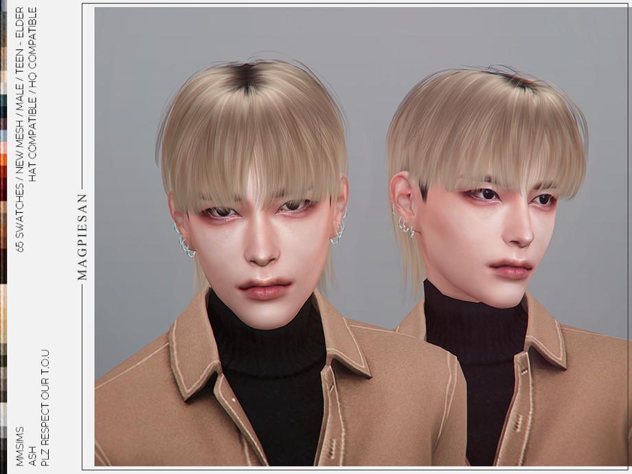 Ash Hair - загрузить для Симс 4
