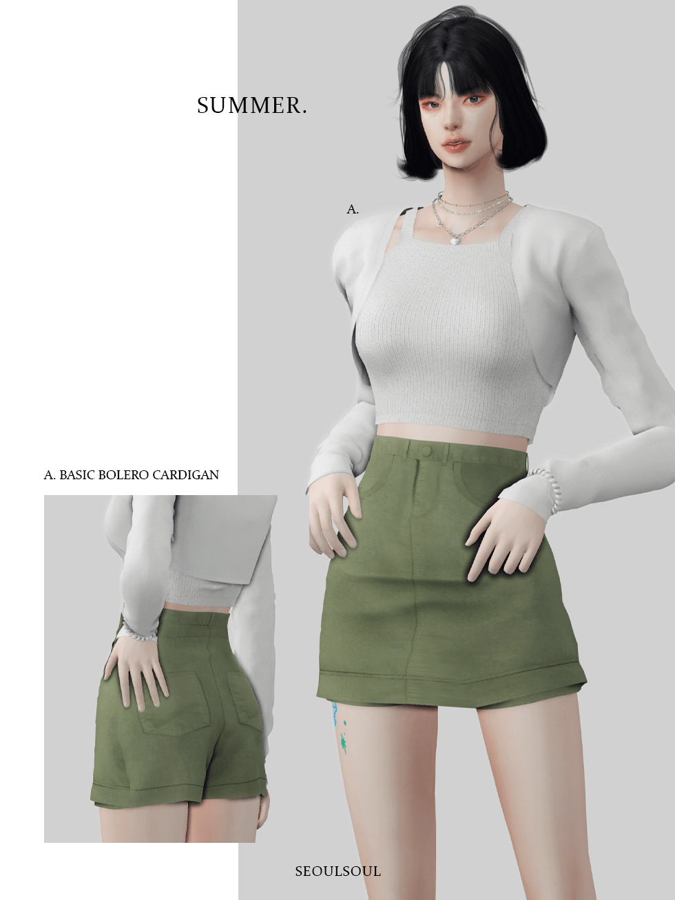 21SUMMER Set - загрузить для Симс 4