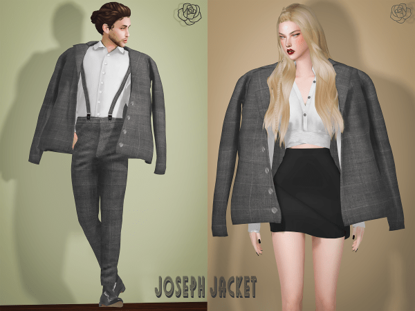 joseph jacket - загрузить для Симс 4