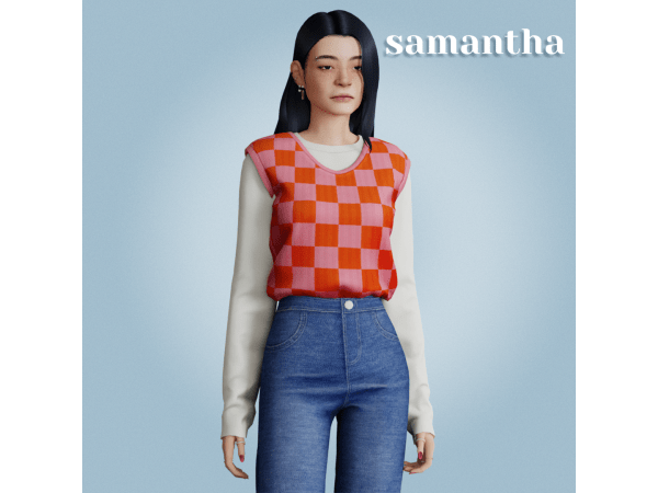 samantha top - загрузить для Симс 4