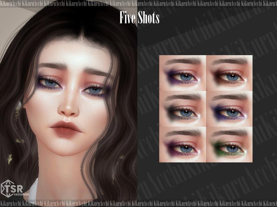 Five Shots Eyeshadow - загрузить для Симс 4