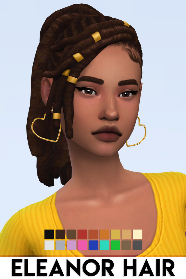 ELEANOR HAIR - загрузить для Симс 4