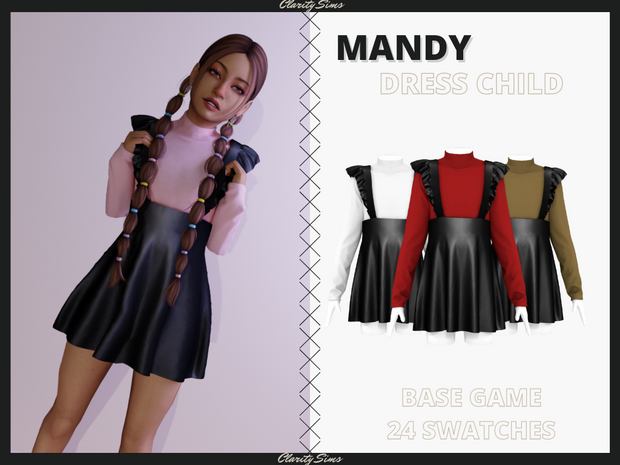 Mandy - Dress Child - загрузить для Симс 4
