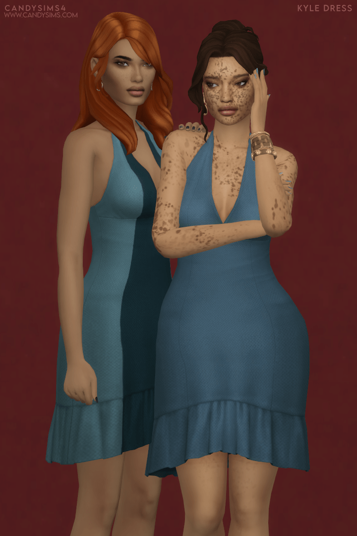 Платье KYLE - загрузить для Симс 4