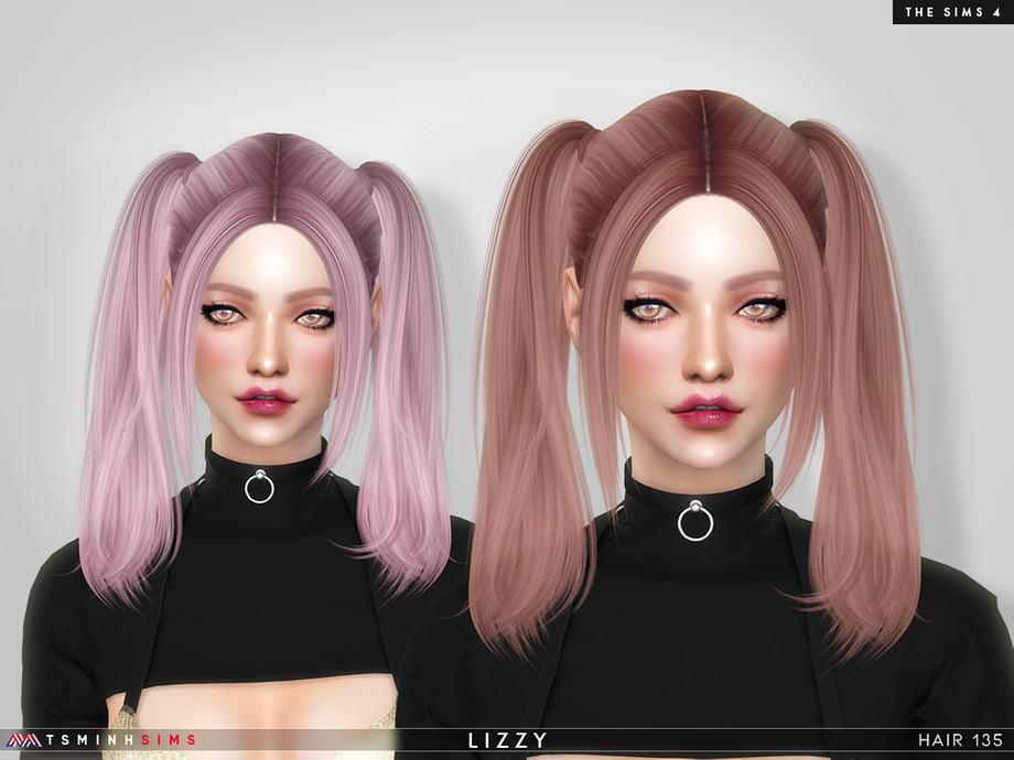 Lizzy ( Hair 135 ) - загрузить для Симс 4