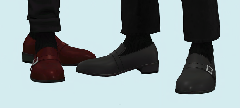 Liberty_Strap Loafers - загрузить для Симс 4