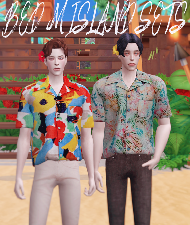 M island sets - загрузить для Симс 4