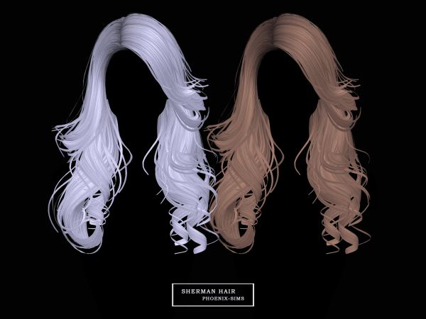 sherman hair - загрузить для Симс 4