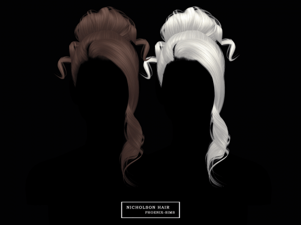nicholson hair - загрузить для Симс 4