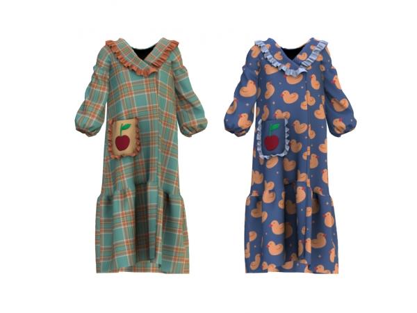 apple pocket pajamas - загрузить для Симс 4