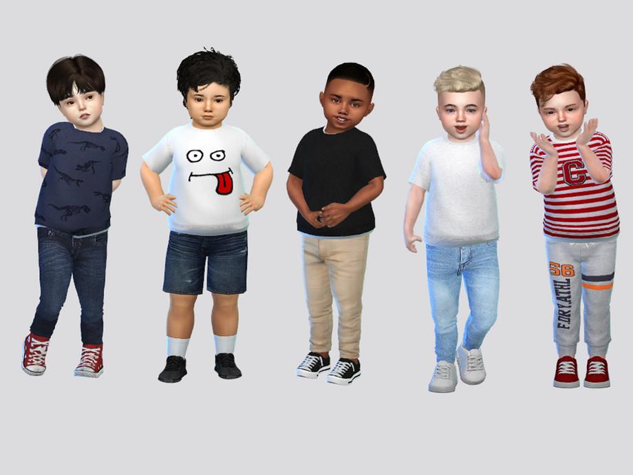 Large Tee Shirts Toddler - загрузить для Симс 4 Large Tee Shirts Toddler - загрузить для Симс 4