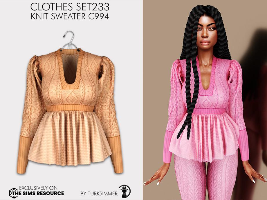 Knit Sweater C994 - загрузить для Симс 4