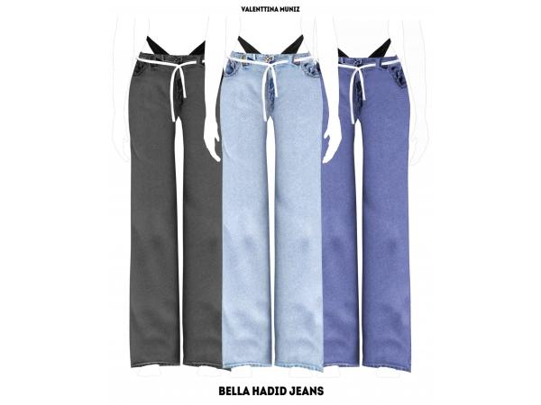 bella hadid jeans - загрузить для Симс 4