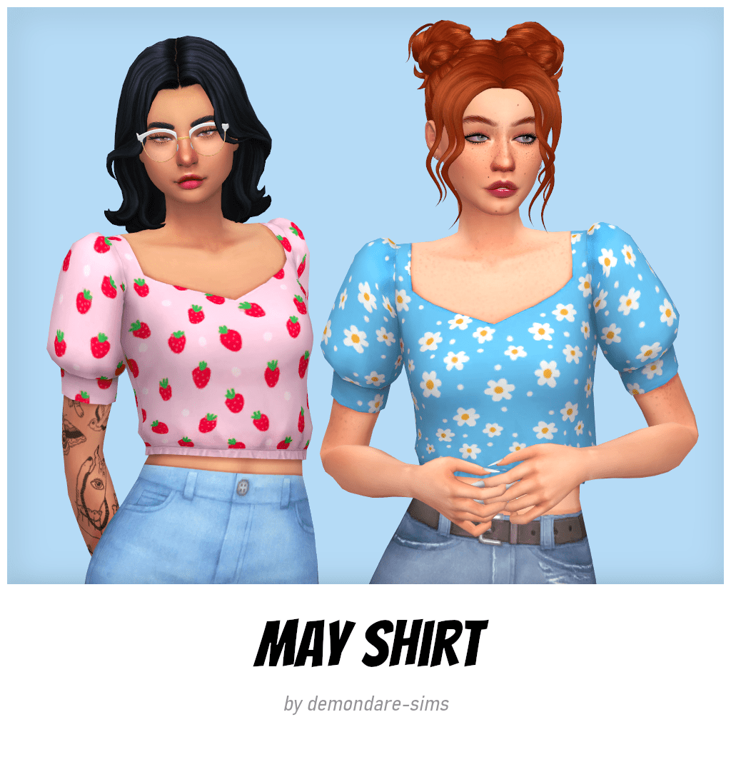 May Shirt - загрузить для Симс 4