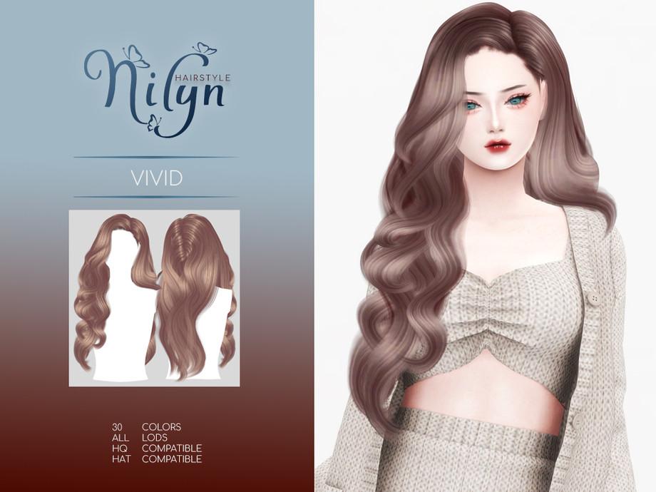 VIVID HAIR - загрузить для Симс 4
