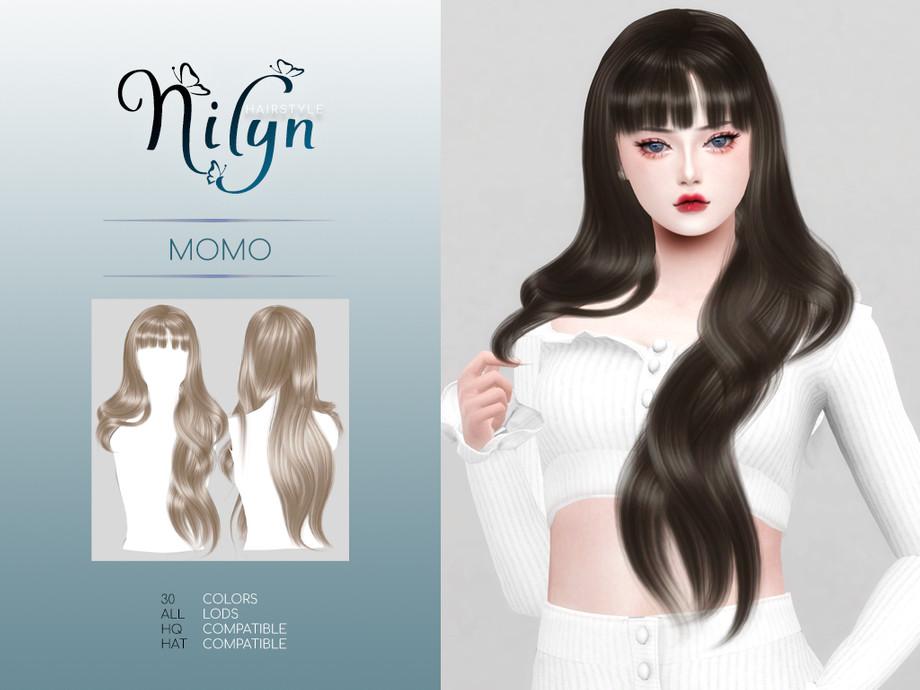 MOMO HAIR - загрузить для Симс 4