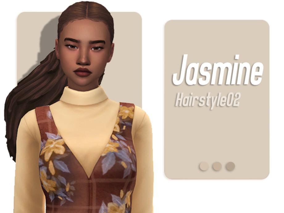 Jasmine Hairstyle - загрузить для Симс 4