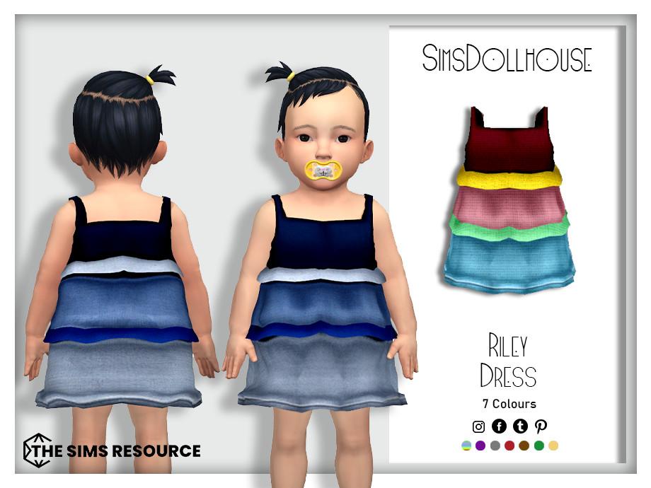 Riley Infant Dress - загрузить для Симс 4