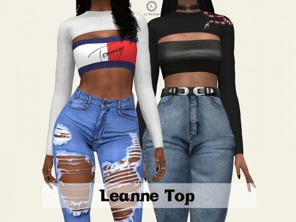 Топ leanne - загрузить для Симс 4