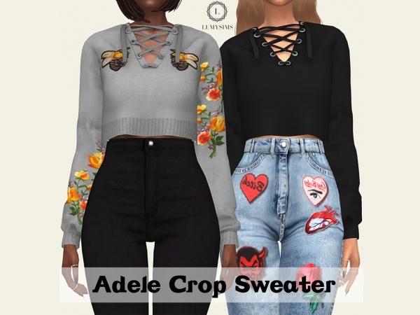 Свитер adele - загрузить для Симс 4