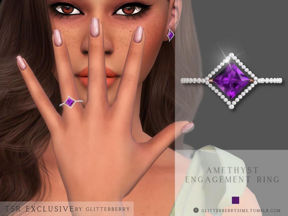 Кольцо Amethyst - загрузить для Симс 4