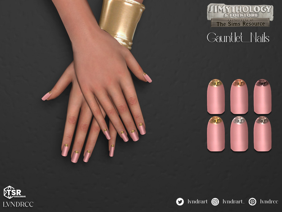 Маникюр Simythology Gauntlet - загрузить для Симс 4
