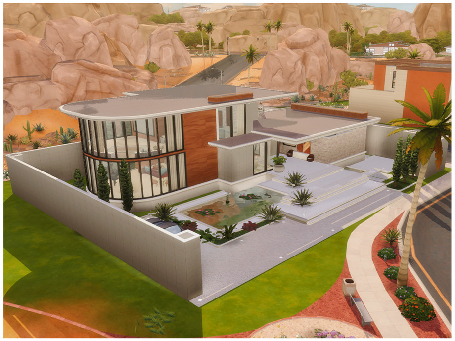 Дом MM Modern House 12 - загрузить для Симс 4
